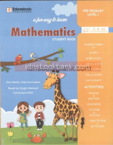 A FUN WAY TO LEARN MATHEMATICS STUDENT BOOK PRE PRIMARY LEVEL 1 | Idris ...